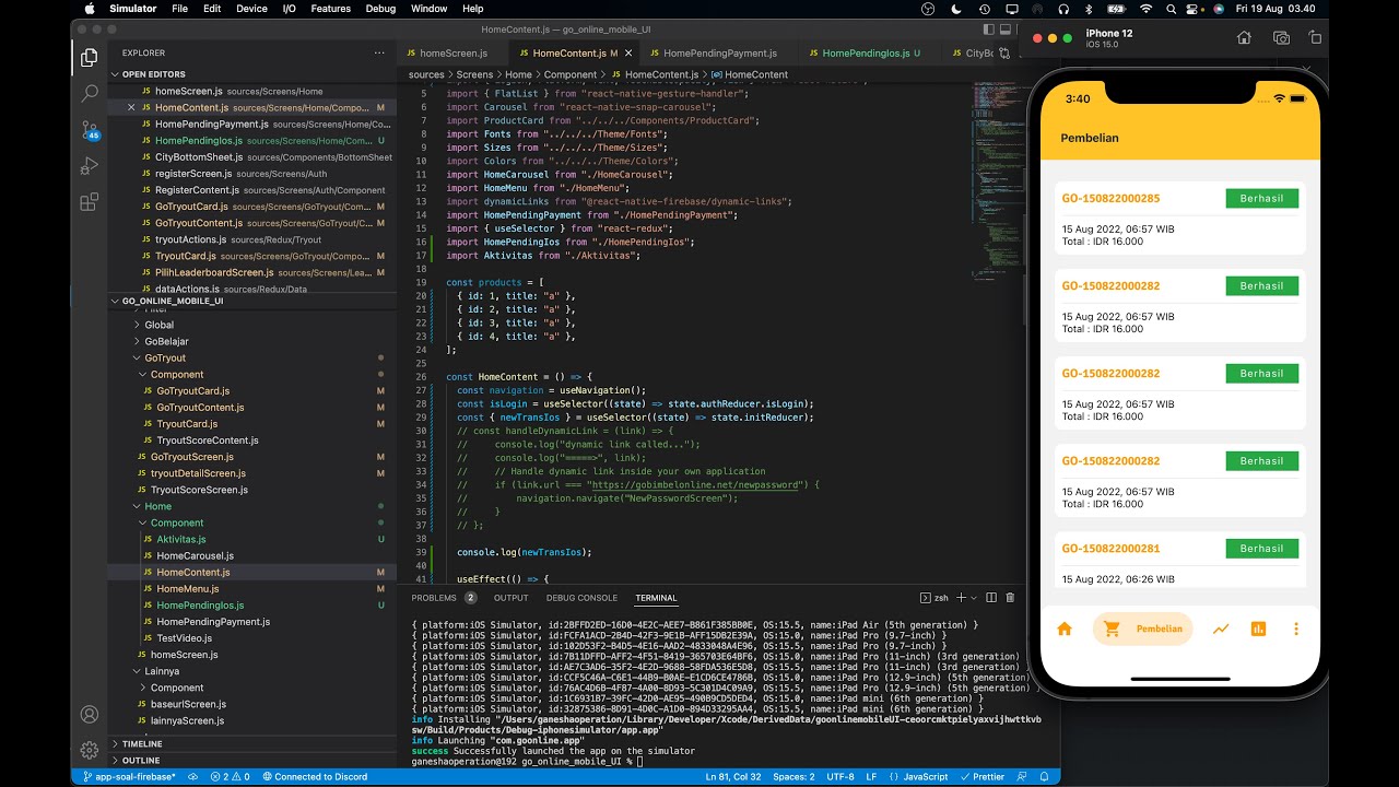 Live Coding Mobile Developer React Native Indonesia Youtube