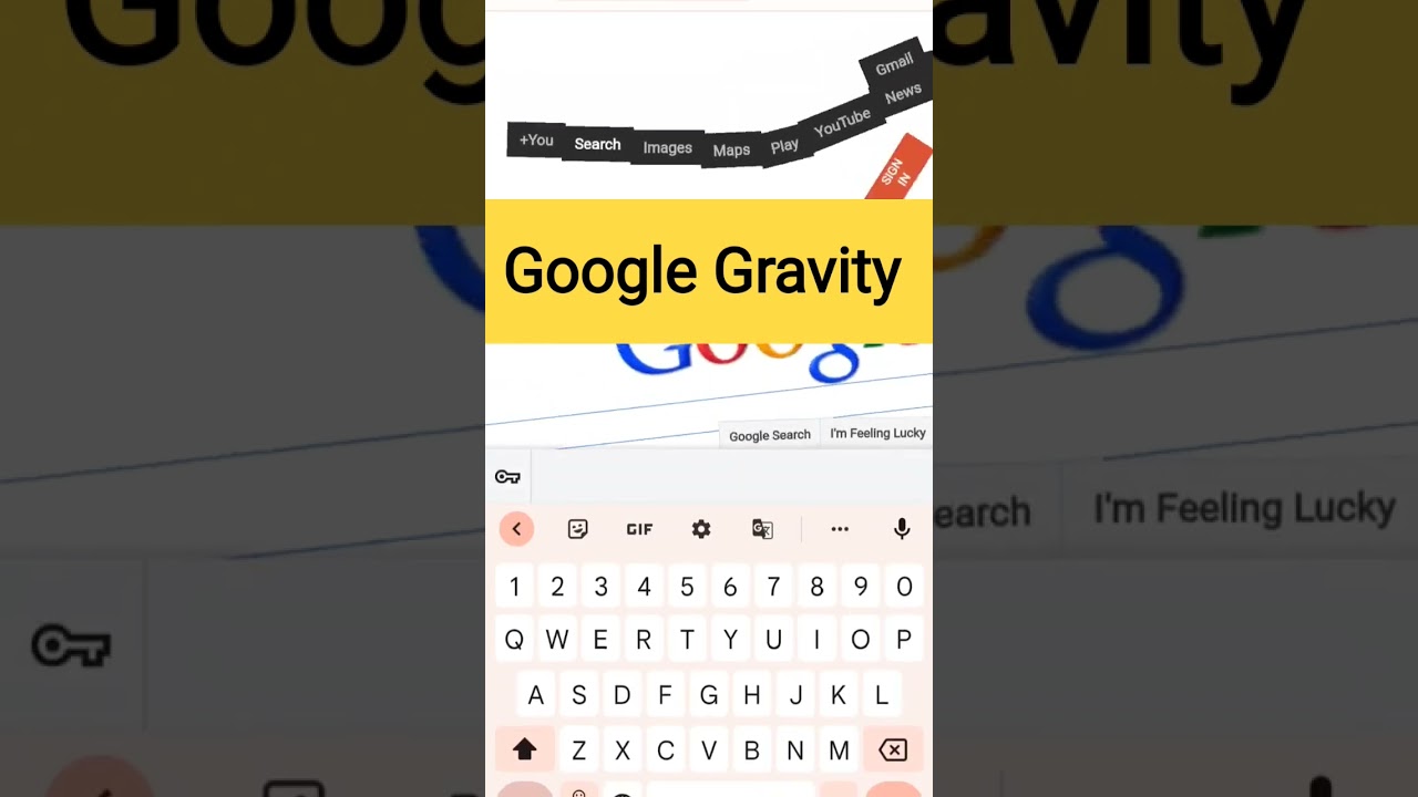 Google Gravity Fun With Google Easy Tricks Shorts Youtubeshorts