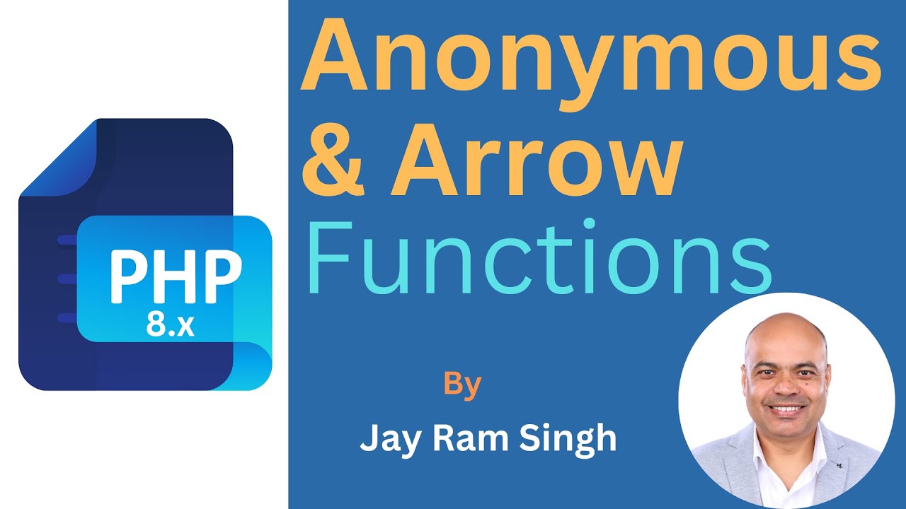 Part 5 Anonymous Function In Php Arrow Function In Php Youtube