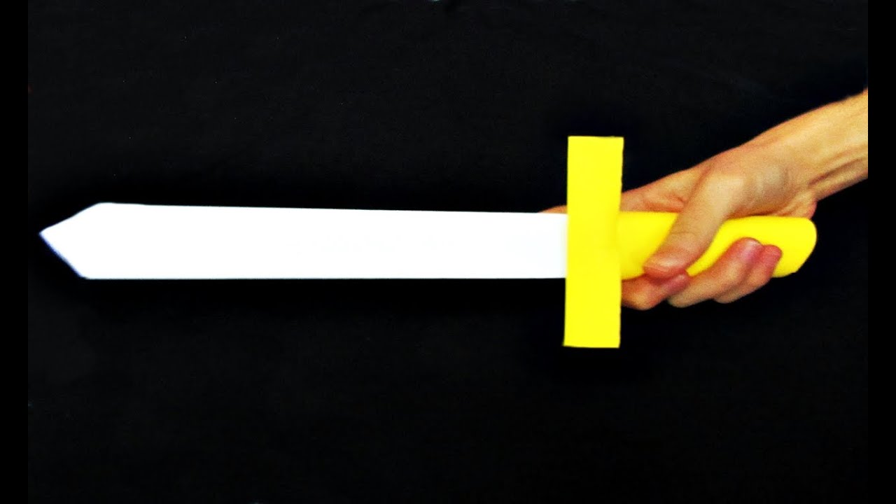 Cara Nak Buat Pedang Kertas Tampa Gum Ernestabballison