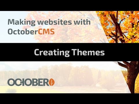 Making Websites With October Cms Part 03 Creating Themes Youtube