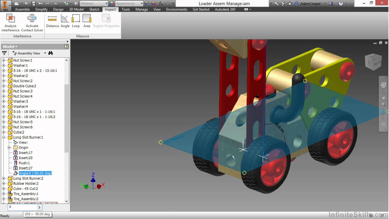 Autodesk Inventor 2015 Tutorial Assembly Management Youtube