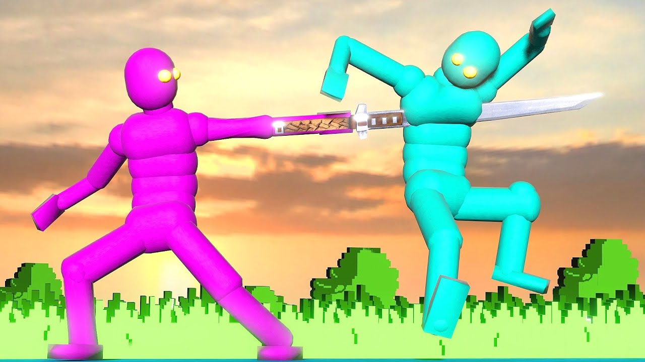 Ragdolls Fight In Realistic Simulations With Active Ragdoll Physics