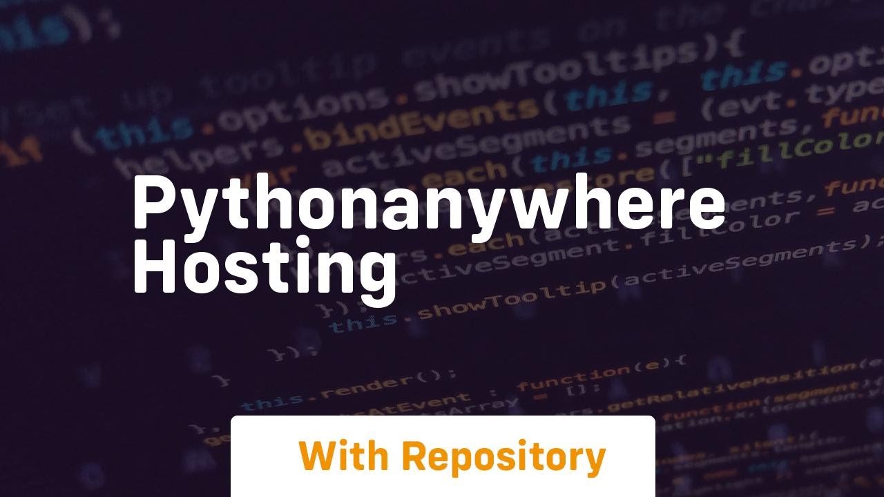 Pythonanywhere Hosting Youtube