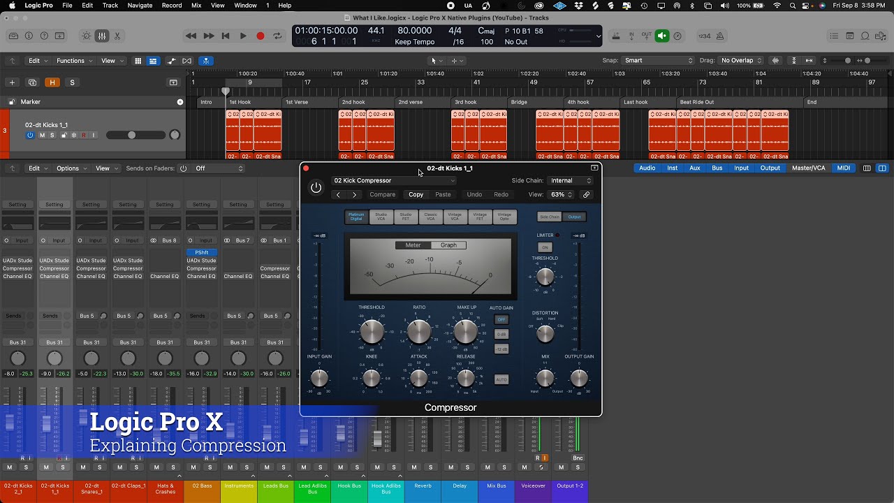 Logic Pro X Explaining Compression Youtube