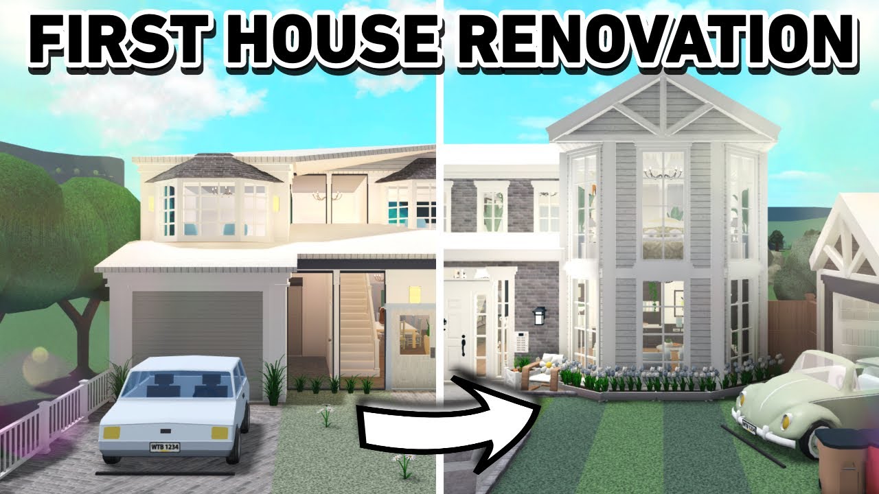 Renovating My First Ever House In Bloxburg Youtube