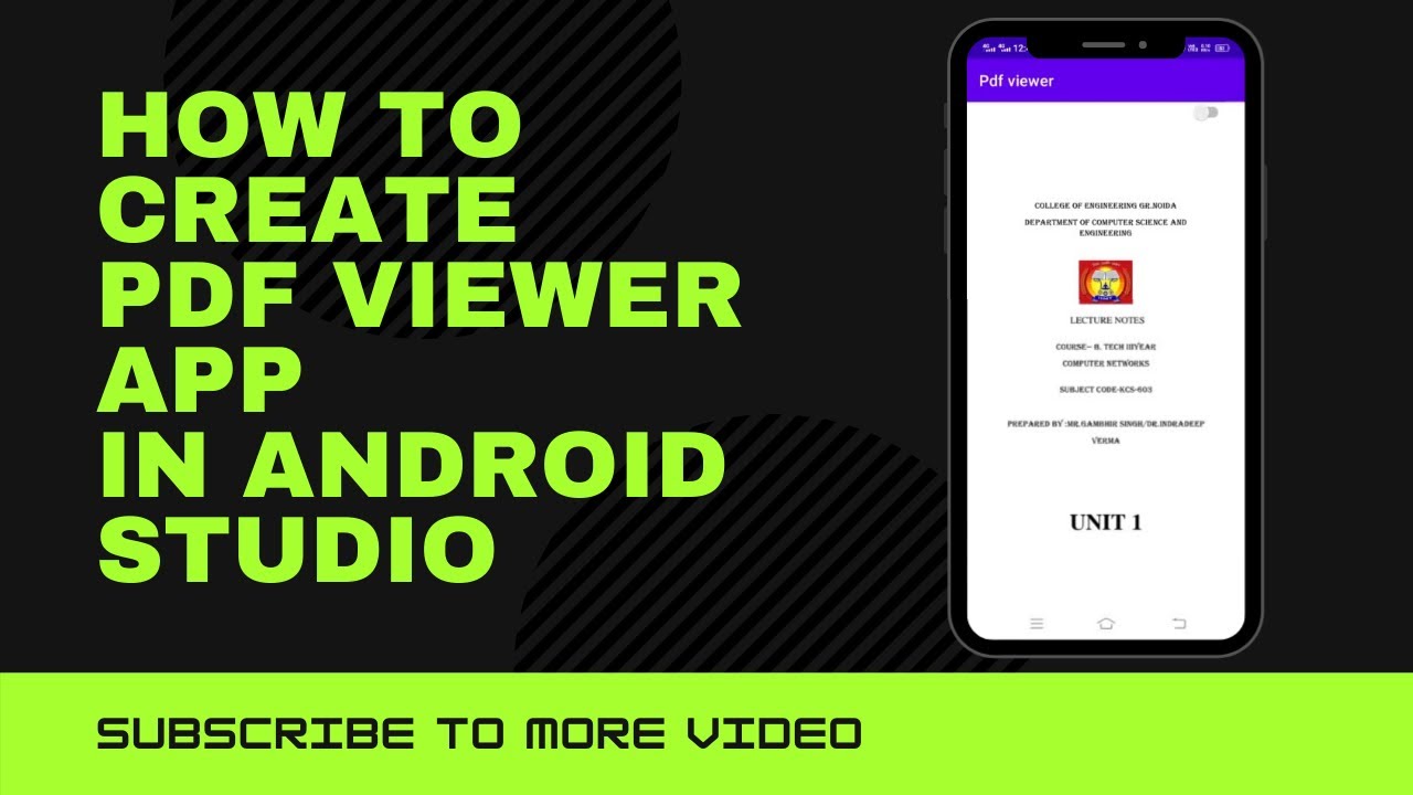How To Create Pdf Viewer App In Android Pdf Viewer Using Pdf Viewer