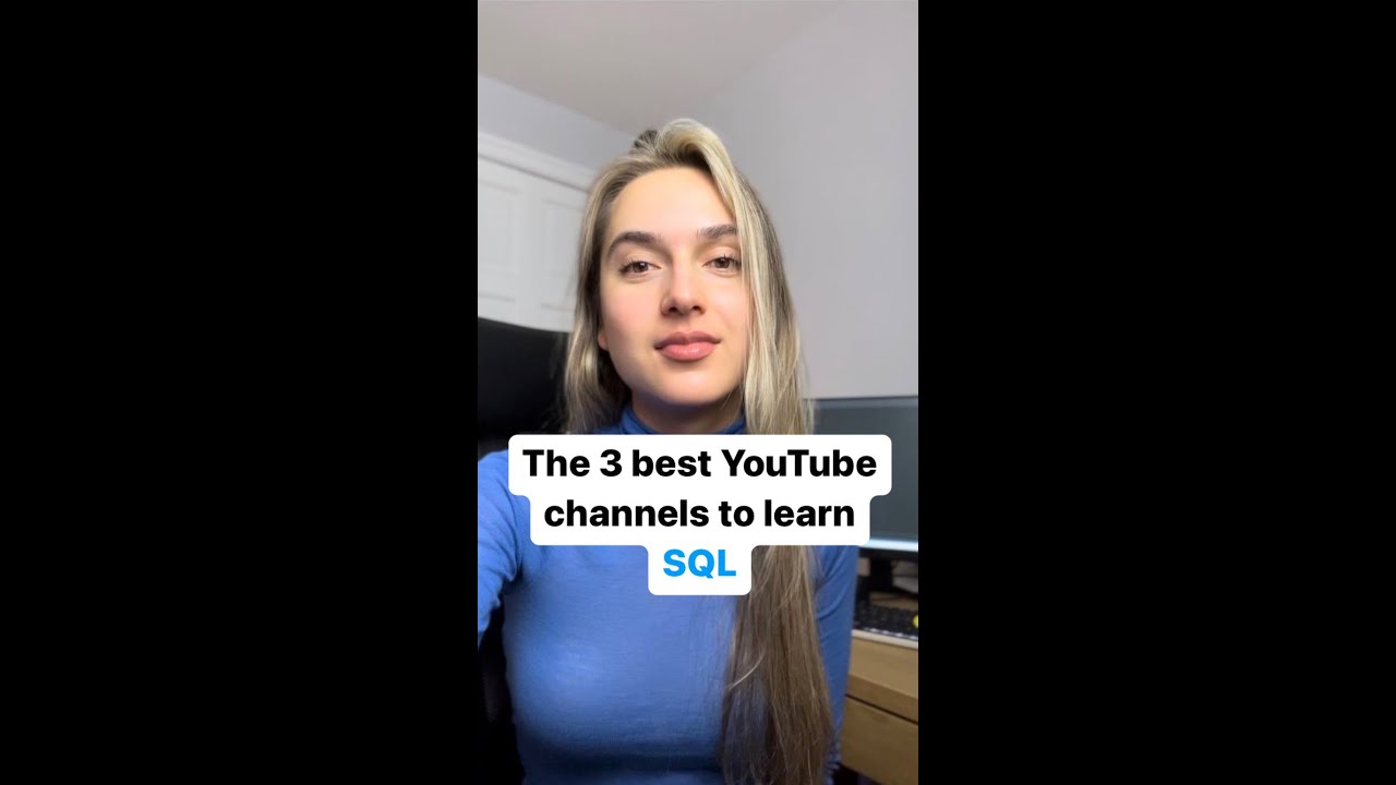 The 3 Best Youtube Channels To Learn Sql рџ Youtube