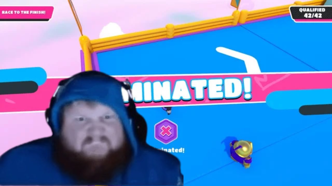 Caseoh Fall Guys Rage Moments Youtube