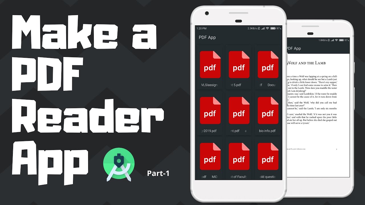 Make A Pdf Reader App Android Project Part 1 2 Youtube
