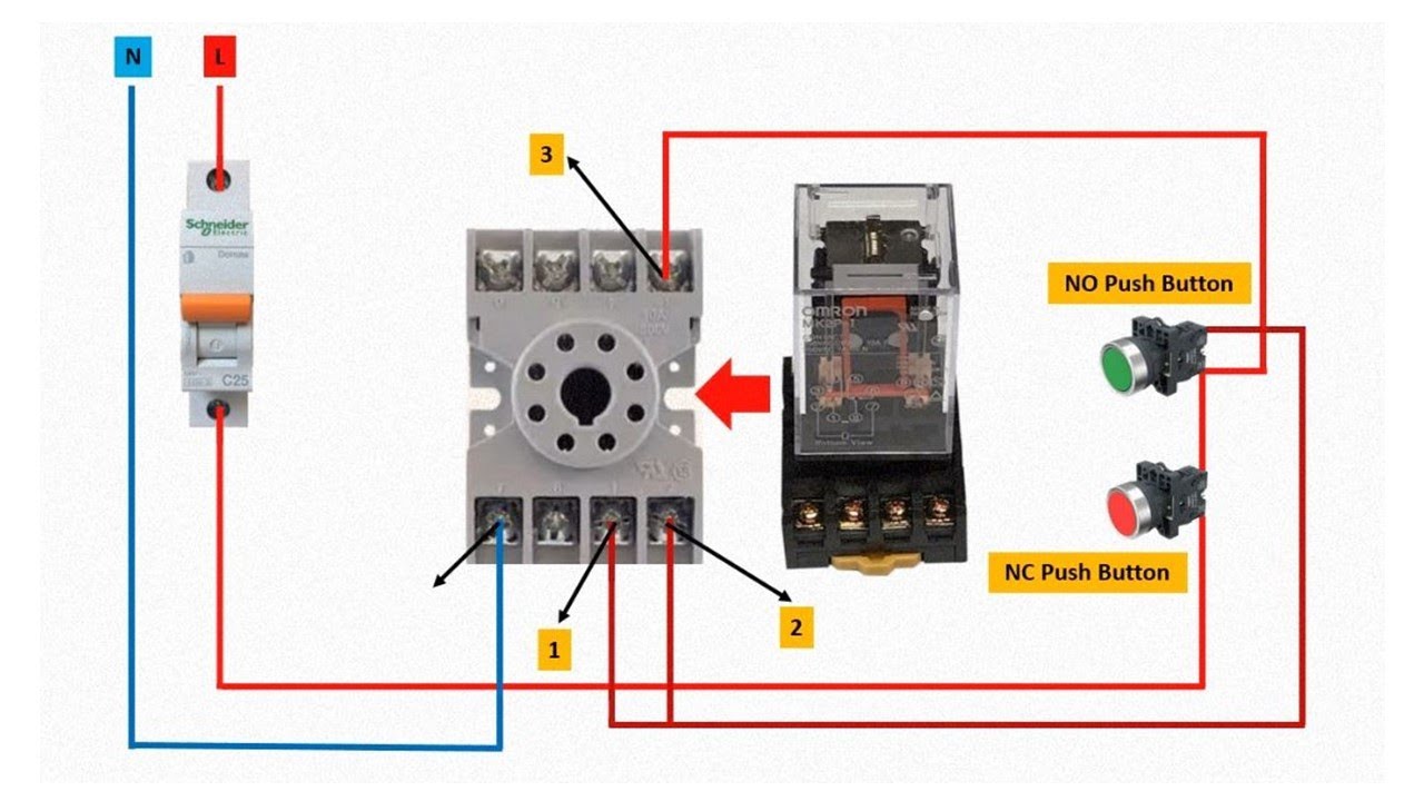Omron Relay Circuit Diagram 8 Pin Timer Relay Wiring Diagram Basic