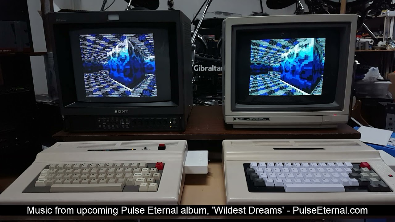Trs 80 Coco 3 6309 V 6809 3d Texture Demo Youtube