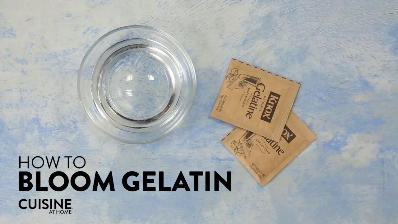 How To Bloom Gelatin Cuisine At Home Youtube