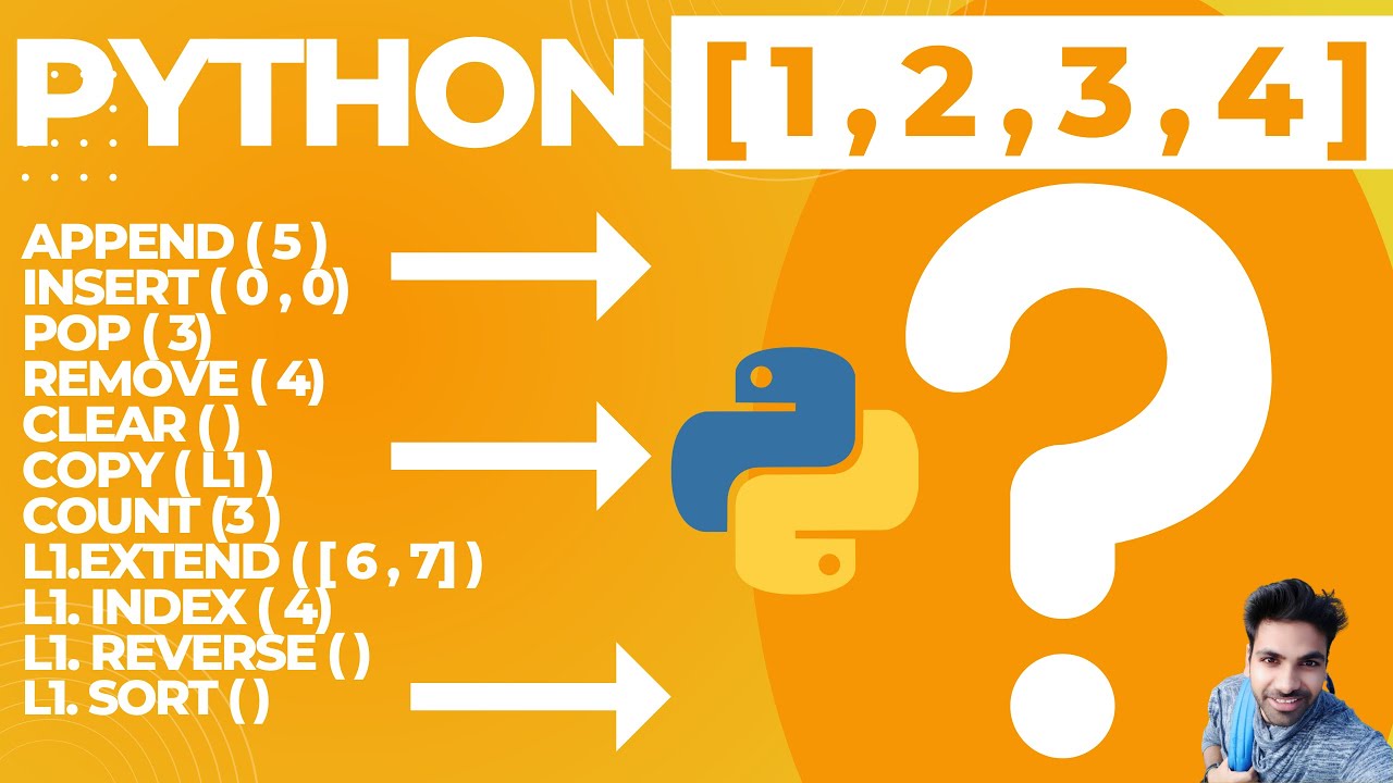 Python List Methods Youtube