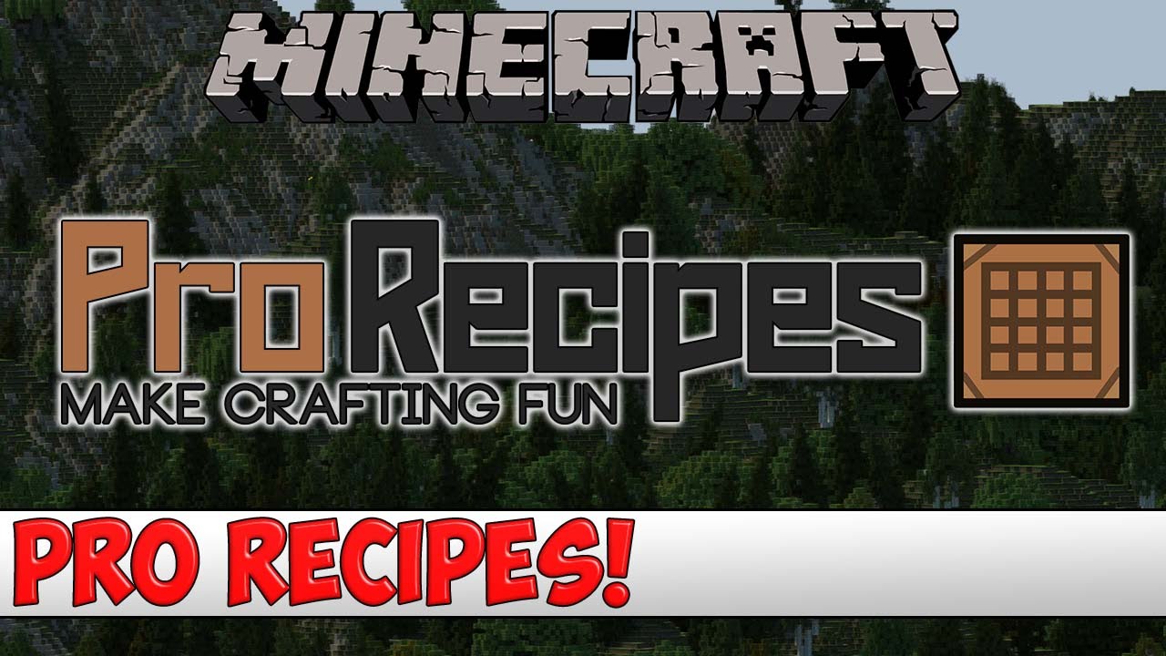 Minecraft Plugin Tutorial Pro Recipes Youtube