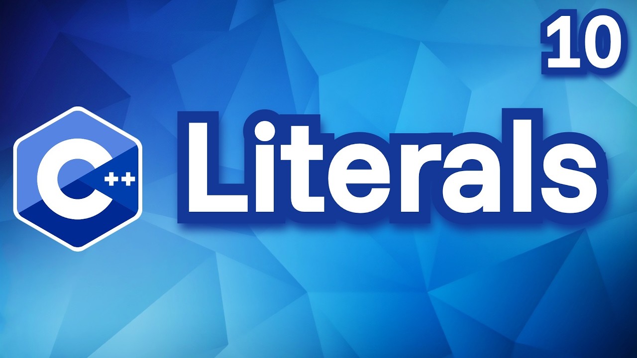 C Theory 010 Literals Youtube