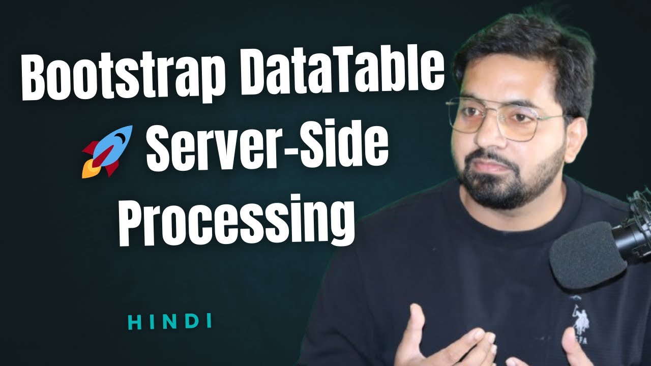 Bootstrap Datatable With Server Side Processing Youtube