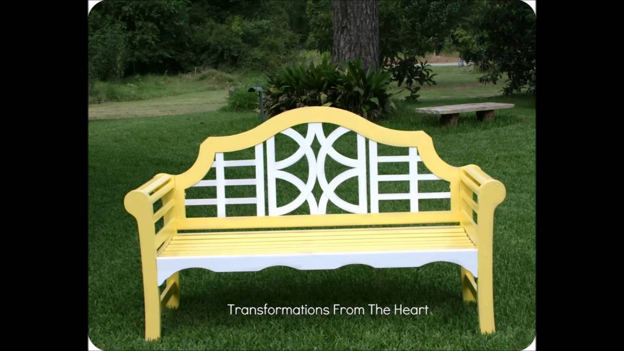 Wooden Bench Wooden Table Yellow Painting Youtube