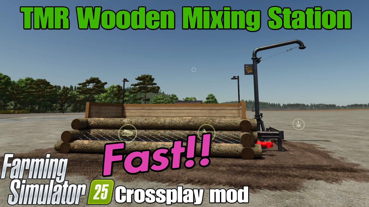 Tmr Wooden Mixing Station Fs25 Crossplay Mod Youtube