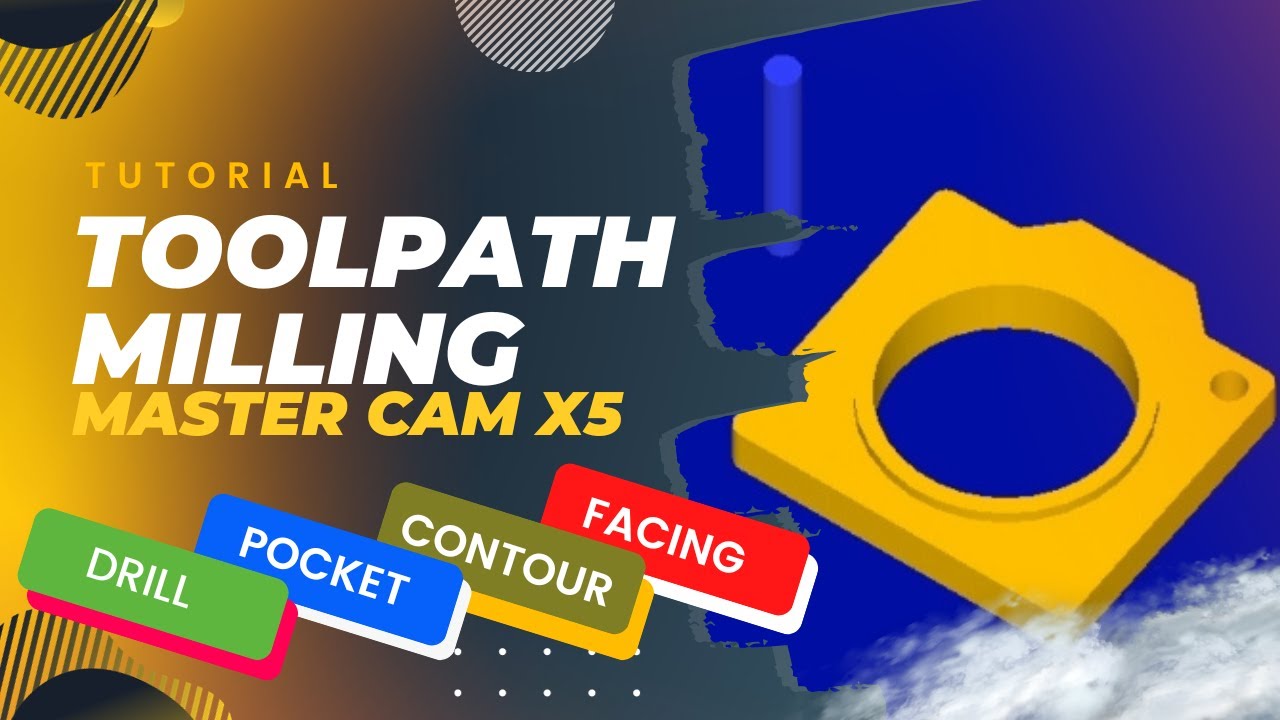 Tutorial Toolpath Milling Logo Camera Di Mastercam X5 Youtube