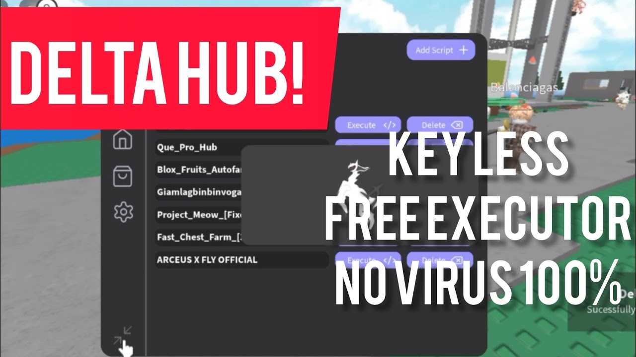 New Executor In Roblox Mobile Delta Hub Youtube