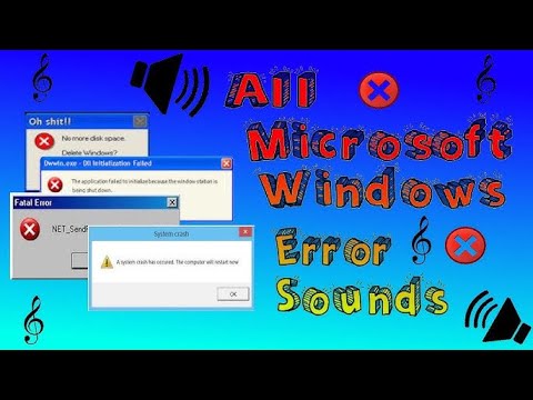 All Microsoft Windows Error Sounds 1 0 10 Youtube