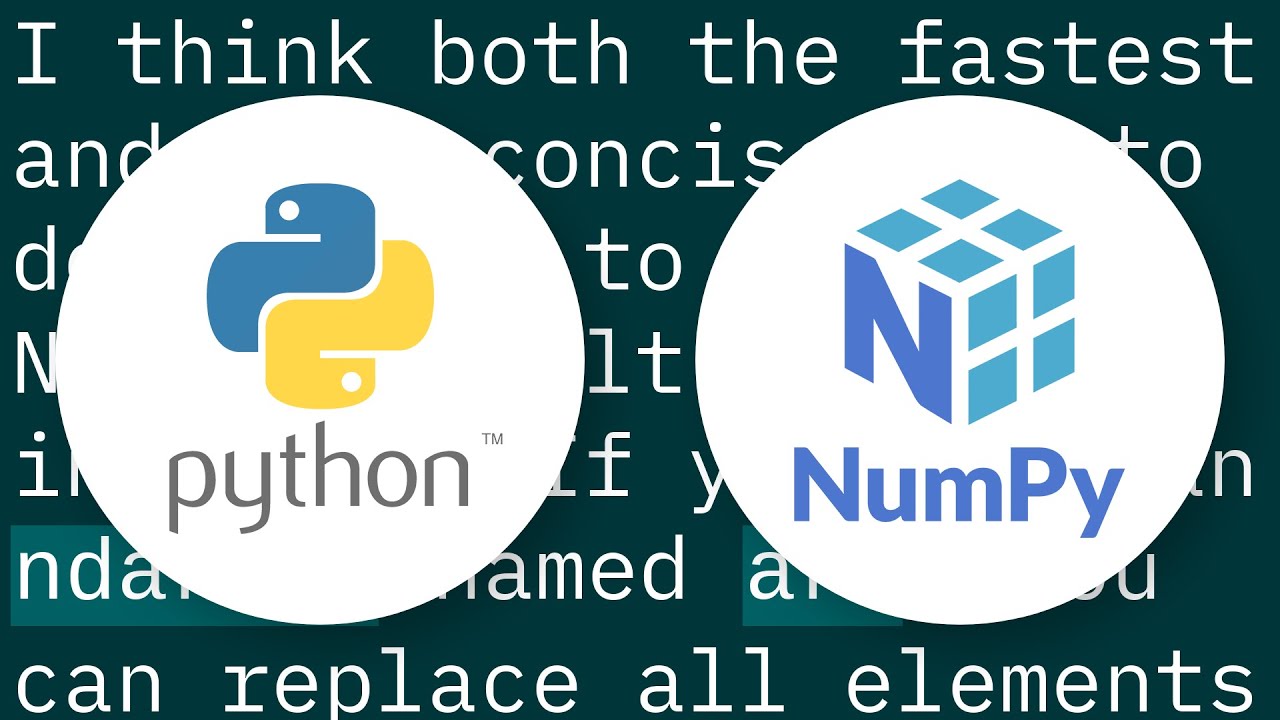 Replace All Elements Of Python Numpy Array That Are Greater Than Some