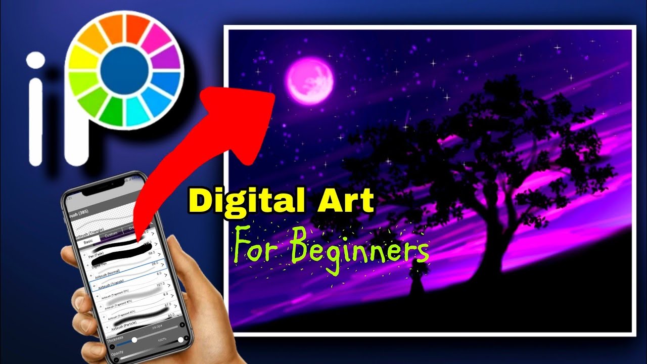 Ibispaintx Simple Digital Art For Beginners Youtube