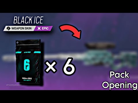 Black Ice Pulled Rainbow Six Siege Pack Opening 6 Packs Youtube