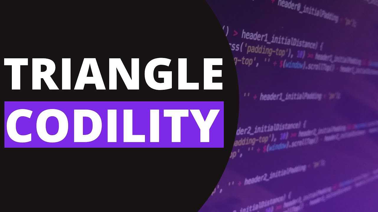 Solução Javascript Triangle 100 Codility Youtube