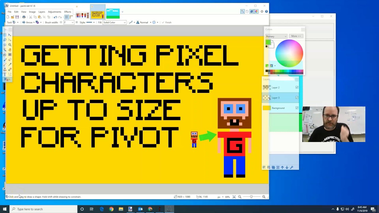 How To Resize Pixel Characters For Pivot Or Scratch 2019 Youtube