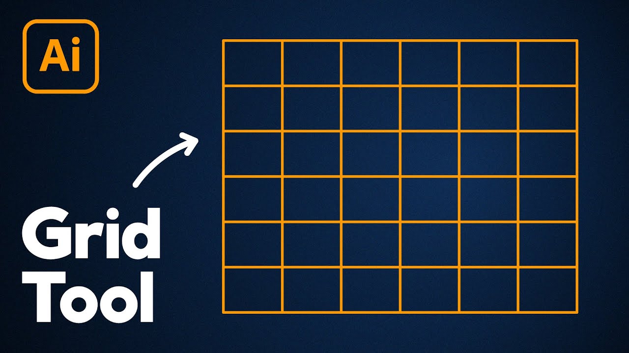 How To Make A Grid In Illustrator Youtube