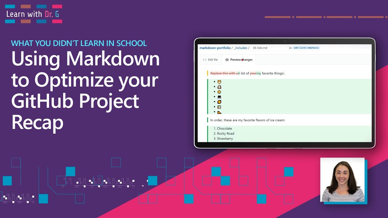 Using Markdown To Optimize Your Github Project Recap Learn With Dr G