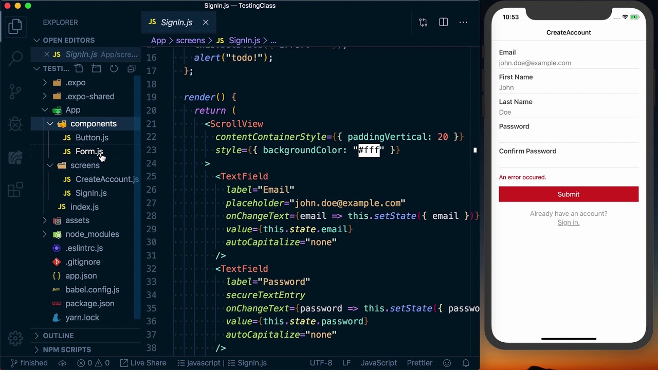 React Native Testing Library Examples At Rachel Vance Blog