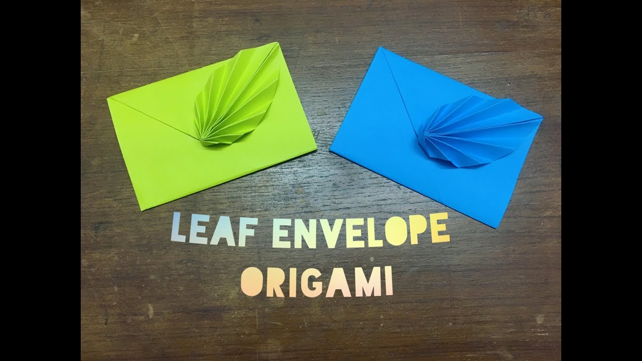 How To Make An Origami Leaf Envelope Youtube