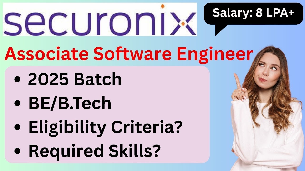 Securonix Is Hiring Associate Software Engineer 2025 Batch Java