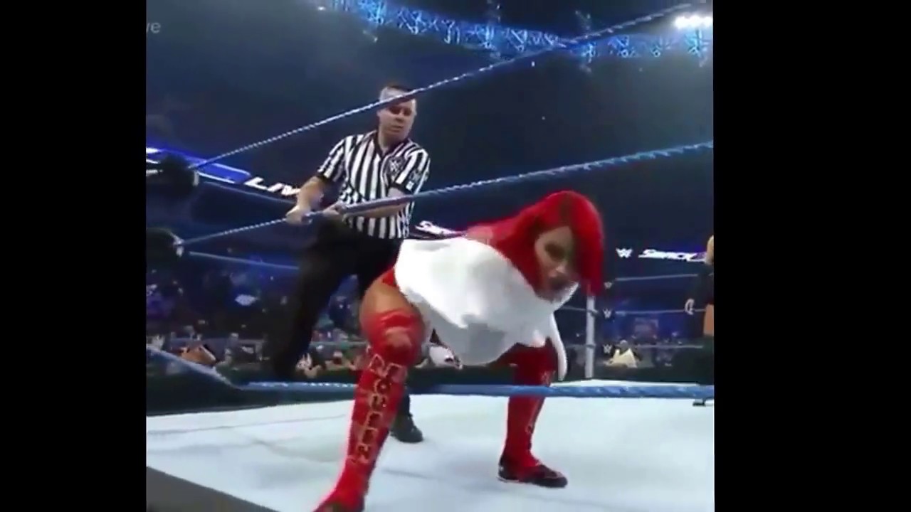 Eva Marie Bra Falls Off During Smackdown Youtube