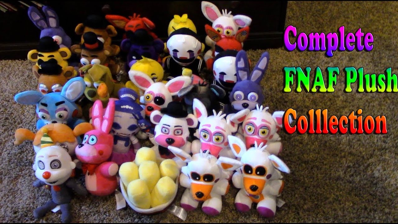 Complete Fnaf Plush Collection Youtube