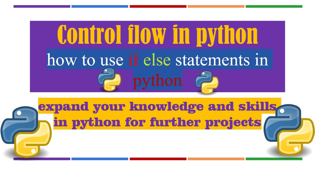 If Else Statements In Python Control Flow In Python Youtube