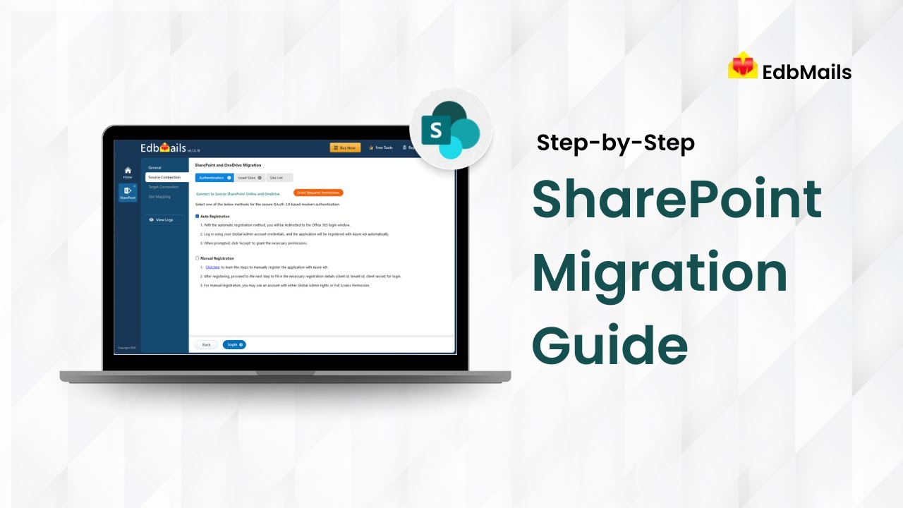Sharepoint Online Migration With Edbmails Step By Step Tutorial Youtube