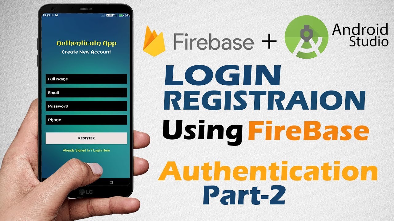 Login Register Android App Using Firebase Android Studio