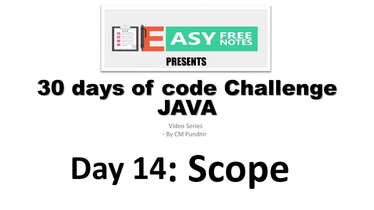 Day 14 Scope 30 Days Of Code Challenge Hackerrank In Java Youtube