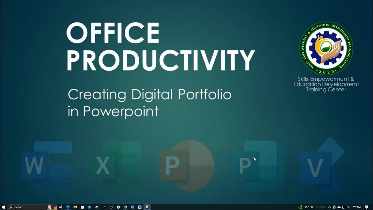 Creating Digital Portfolio In Powerpoint Youtube