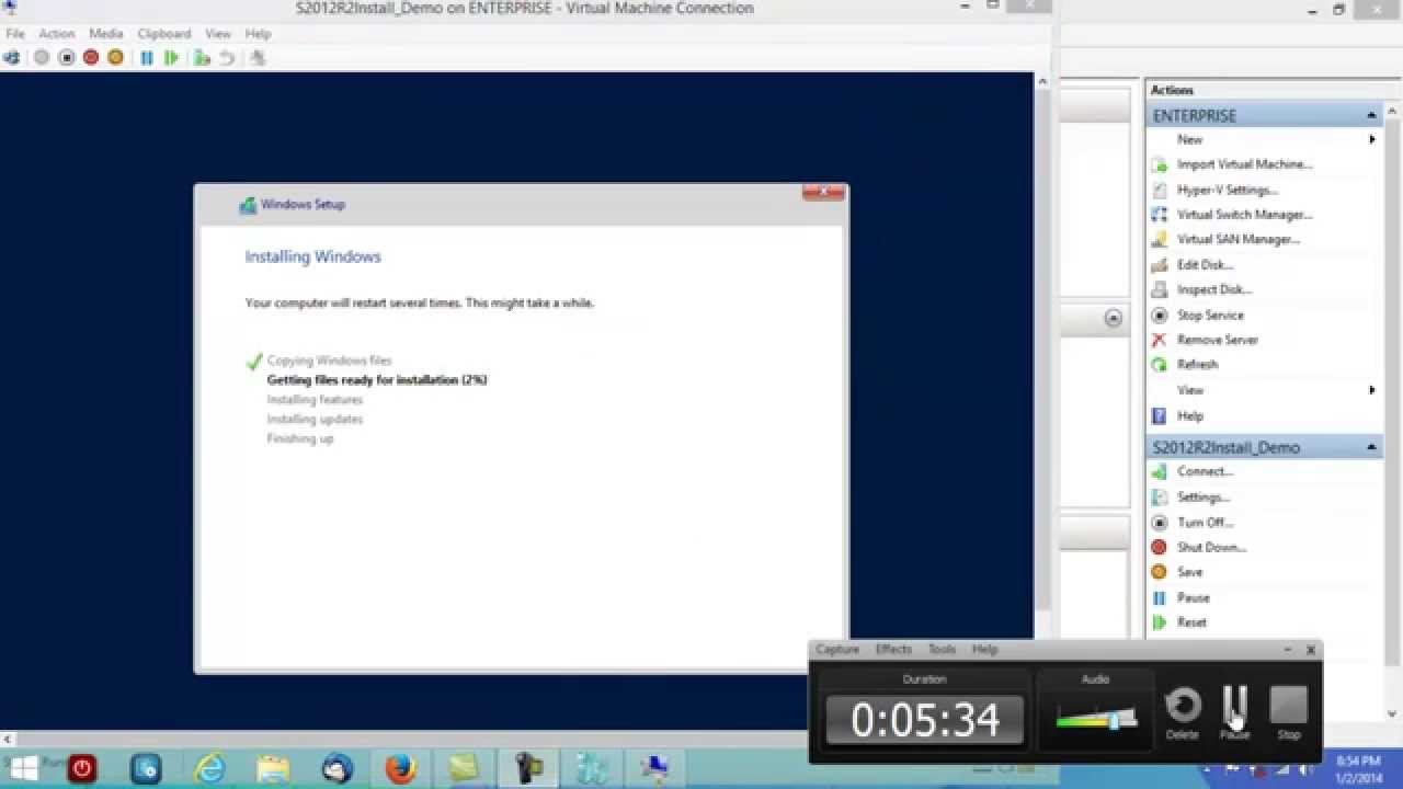 Installing Windows Server 2012 R2 Tutorial Youtube