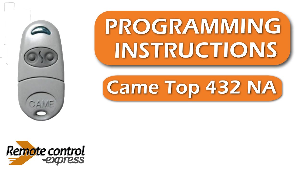 Programming My Remote Came Top 432 Na Youtube