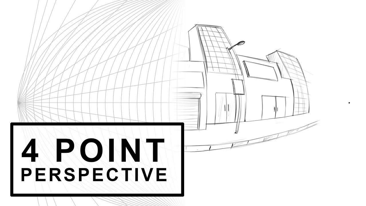 4 Point Perspective Drawing Tutorial