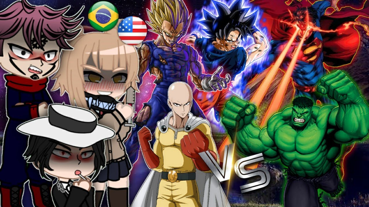 Anime Villains React Saitama And Goku Vs Superman And Hulk Fan