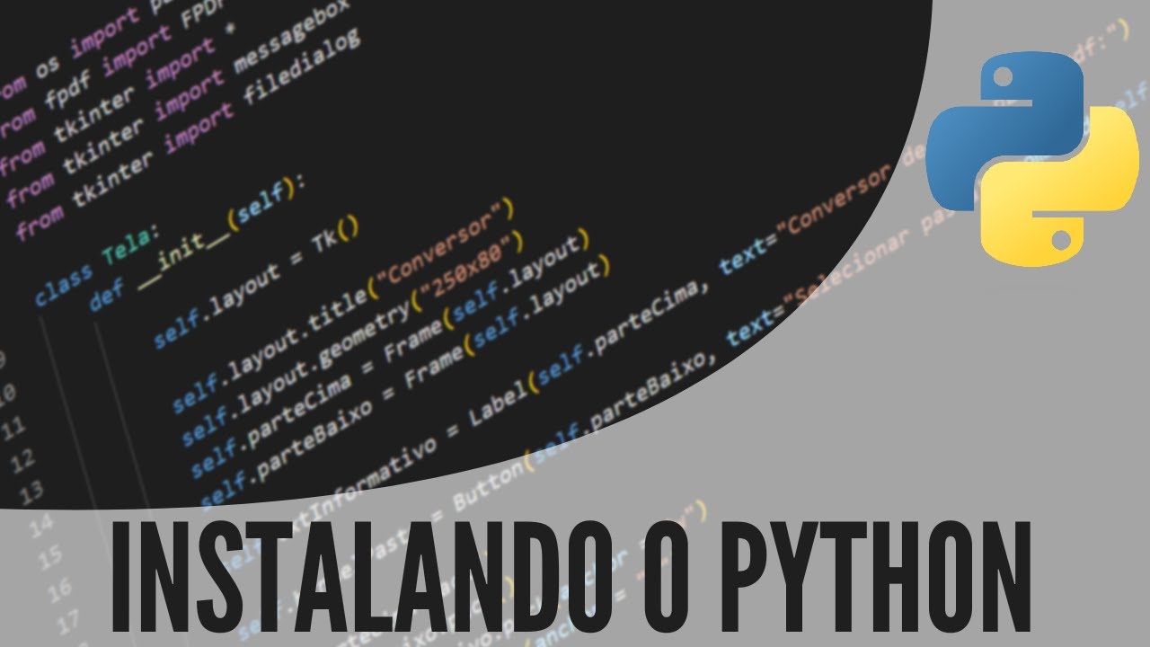 Instalando O Python Youtube