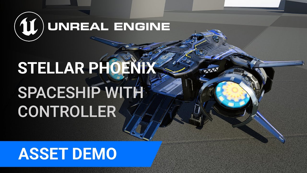 Stellar Phoenix Shuttle Spaceship With Controller