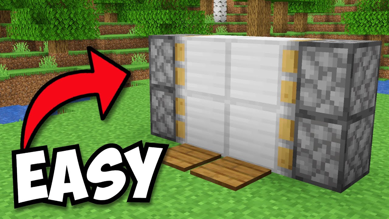 Minecraft S Easiest 2x2 Piston Door 1 21 Tutorial Youtube